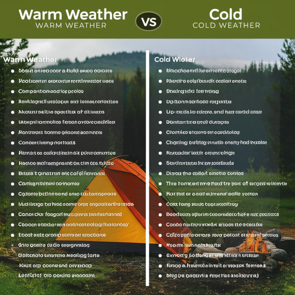 What Are the 6 Key Differences Between Warm & Cold Weather Camping? ️☀️ ...